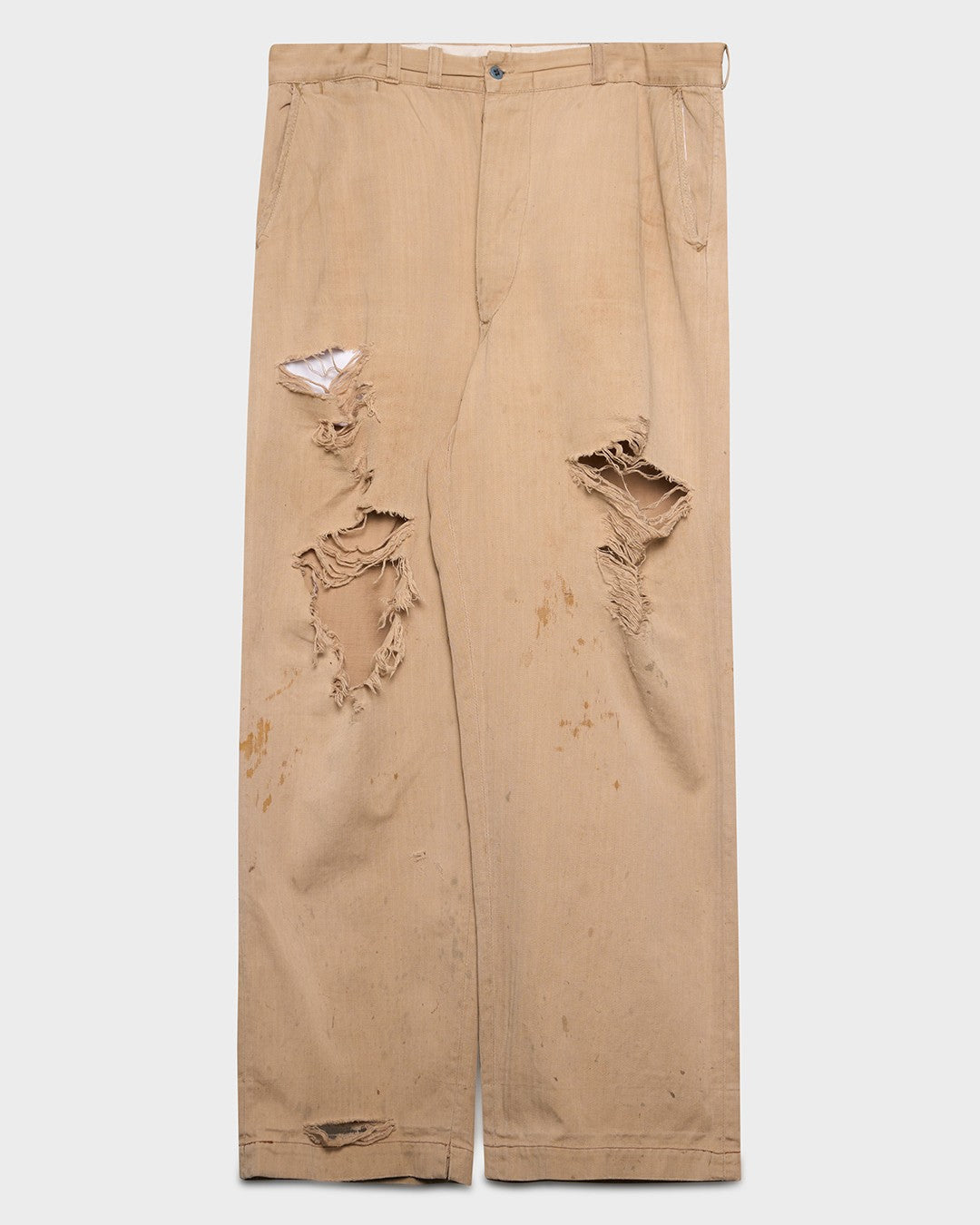 Distressed Tan HBT Chino's – Remnants